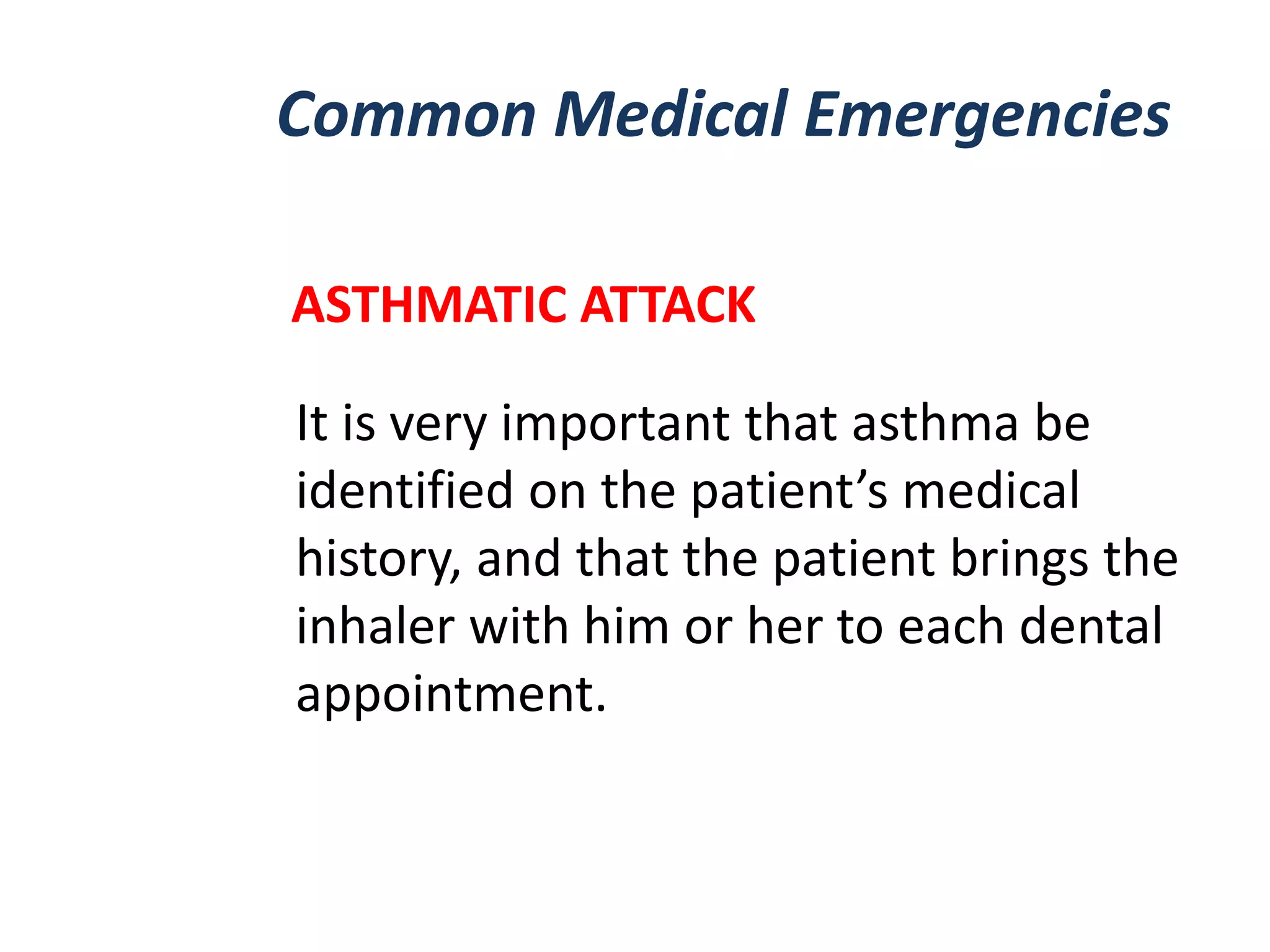 Common medical emergencies | PPT