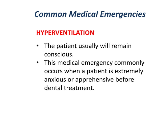 Common medical emergencies | PPT