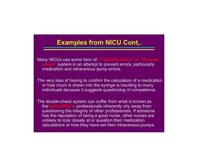 Common medical errors in nicu | PPT