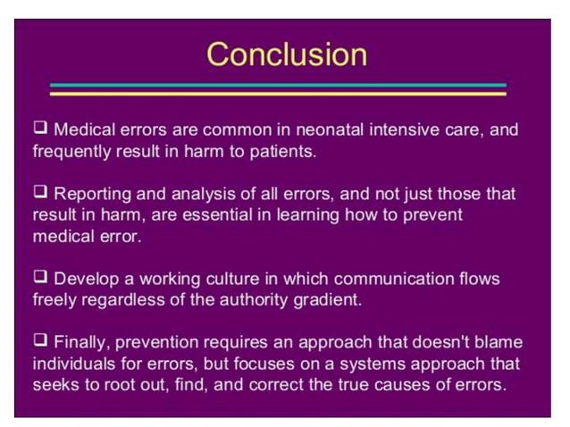 Common medical errors in nicu | PPT | Free Download