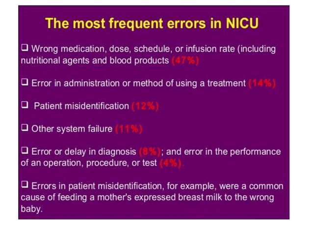 COMMON Medical ERRORS IN NICU.ppt