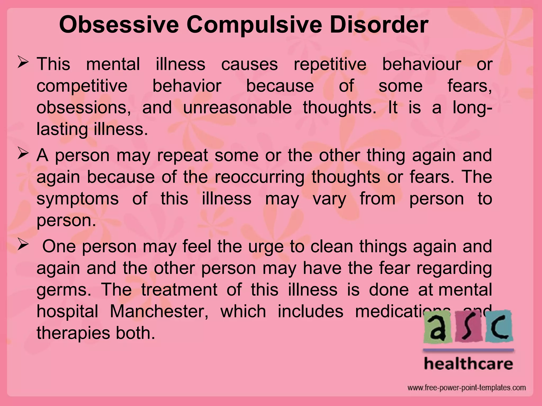 Common mental disorders and information about them | PPT