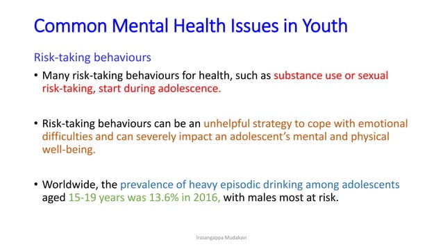 Adolescent Mental Health: Common Mental Health Issues in Youth | PPTX