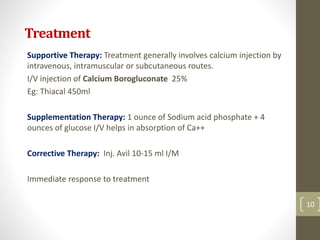 Common metabolic diseases of cattle | PPTX