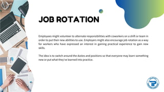 Common methods of employee skill development | PPT