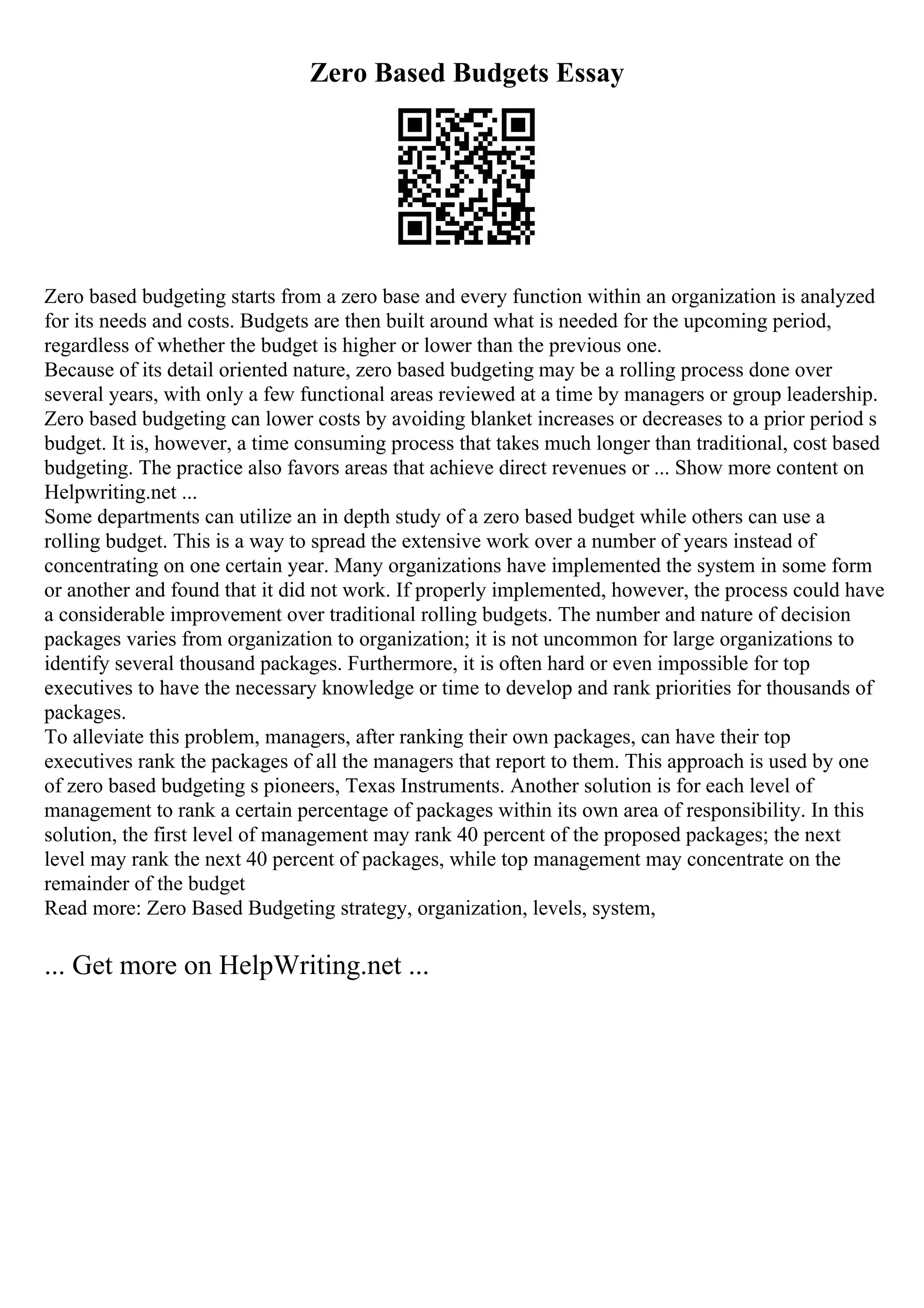 Common Methods Of Essay Development | PDF