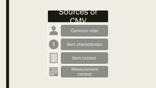 Common Method Variance - Power Point with Indonesian Adaptation | PPT