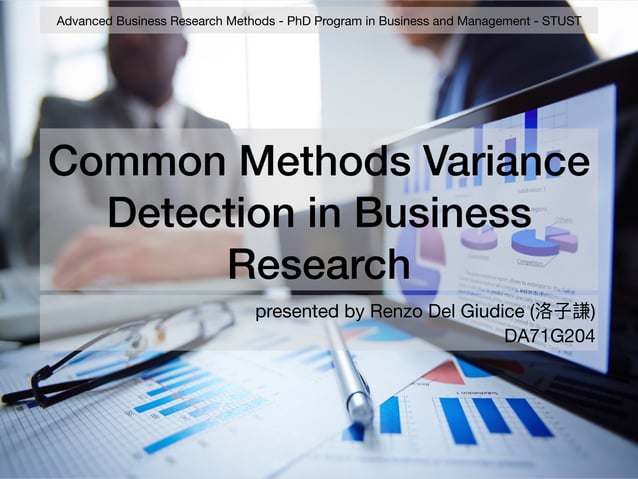 Common Method Variance Detection in Business Research | PDF | Business Accounting & Finance ...