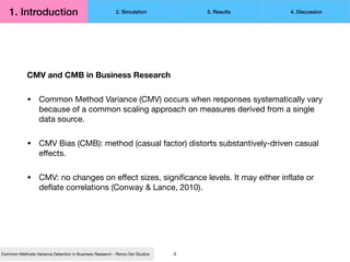 Common Method Variance Detection in Business Research | PDF | Business ...