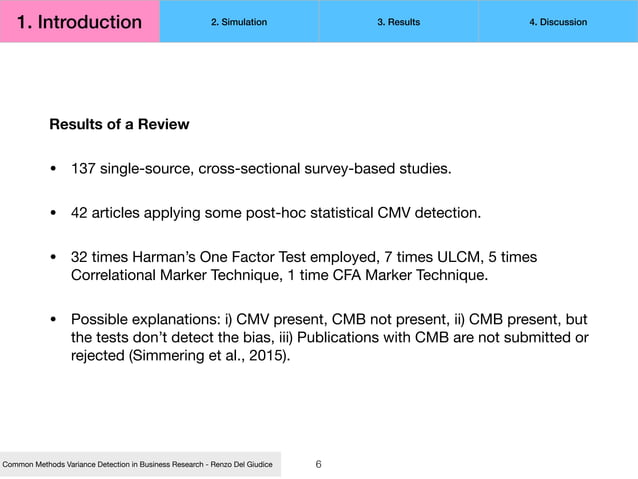 Common Method Variance Detection in Business Research | PDF | Business Accounting & Finance ...