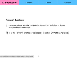 Common Method Variance Detection in Business Research | PDF | Business Accounting & Finance ...