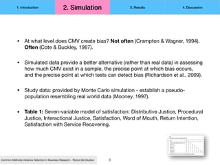 Common Method Variance Detection in Business Research | PDF | Business ...