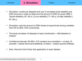 Common Method Variance Detection in Business Research | PDF | Business ...