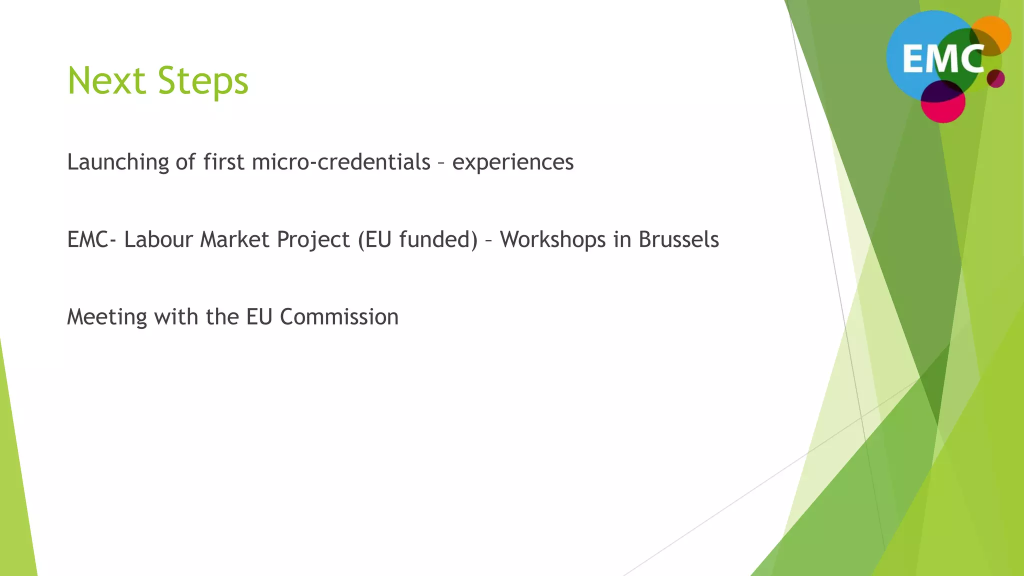 Common microcredential framework discussion at European Business Forum 25 10-2019 | PPT