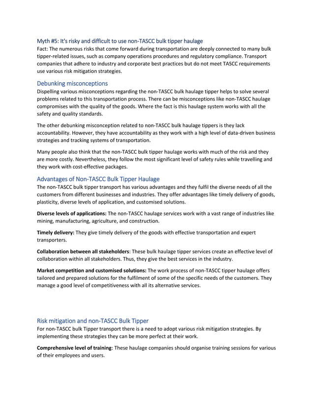 Common Misconceptions About Non-TASCC Bulk Tipper Haulage Debunked.pdf