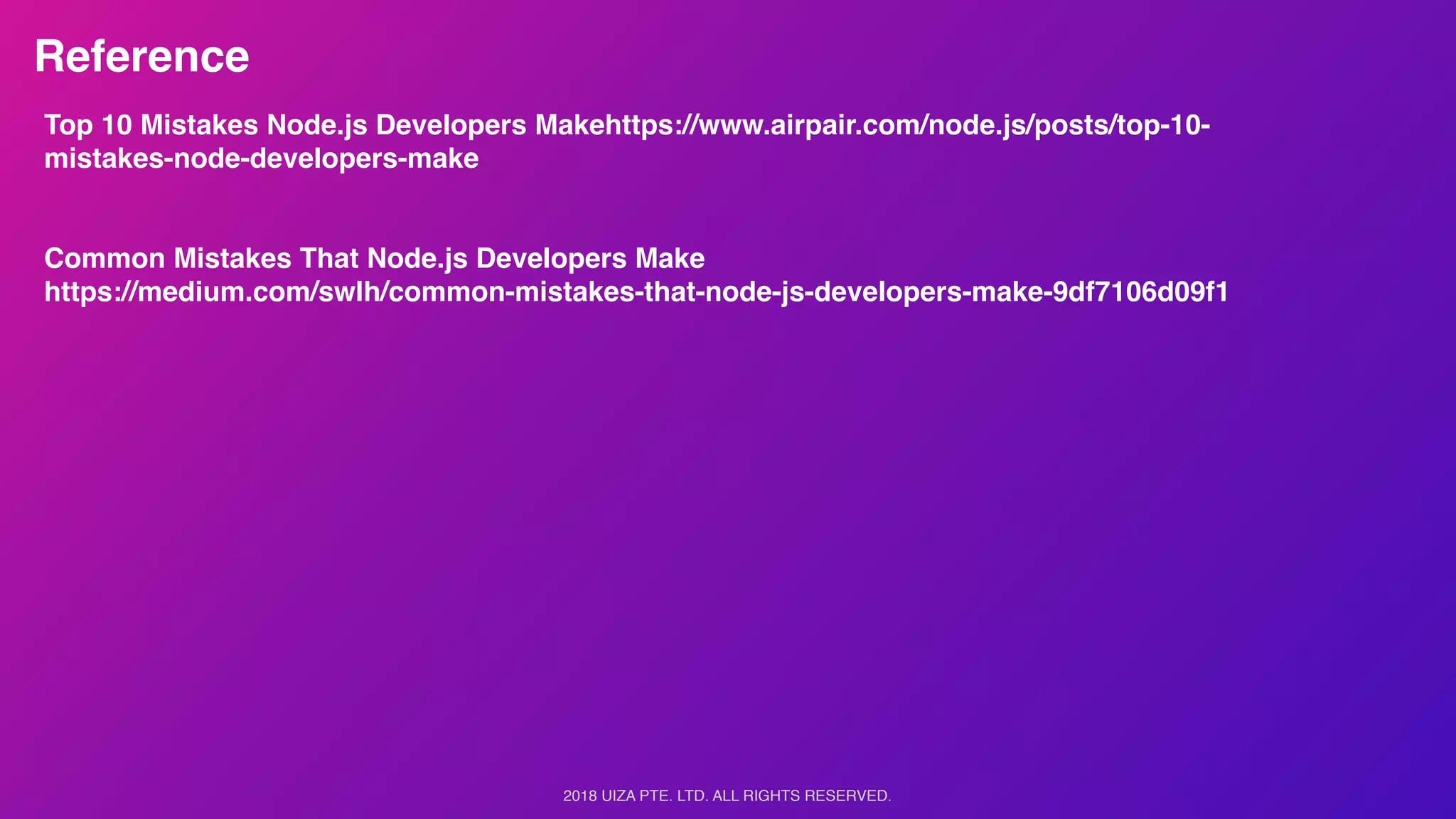 Common mistake in nodejs | PDF