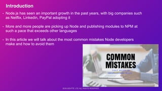 Common mistake in nodejs | PPT