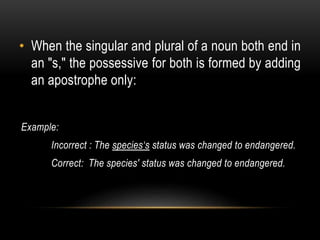 Common mistake in nouns is about some mistakes in Noun | PPT