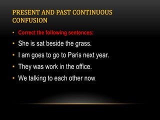 Common mistakes | PPTX | Education