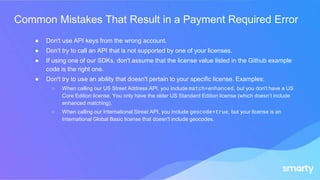 The Most Common Mistakes When Calling Smarty APIs | PPTX