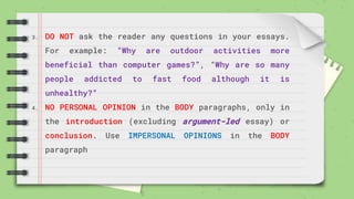 Common mistakes in IELTS writing task 1 and task 2 | PPTX
