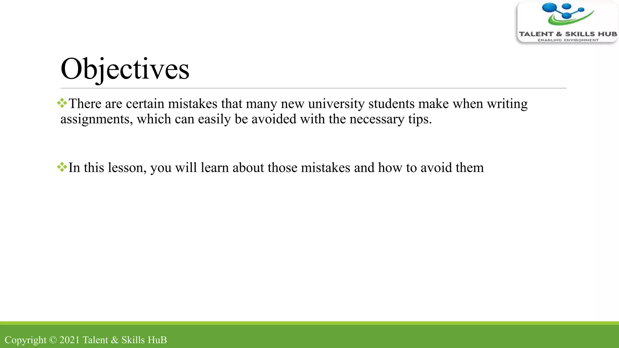 Common Mistakes and Causes of Failure in Assignment | PPTX