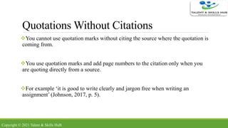 Common Mistakes and Causes of Failure in Assignment | PPTX