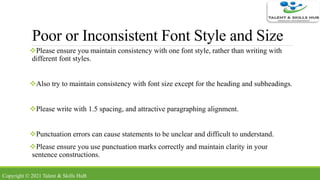 Common Mistakes and Causes of Failure in Assignment | PPTX
