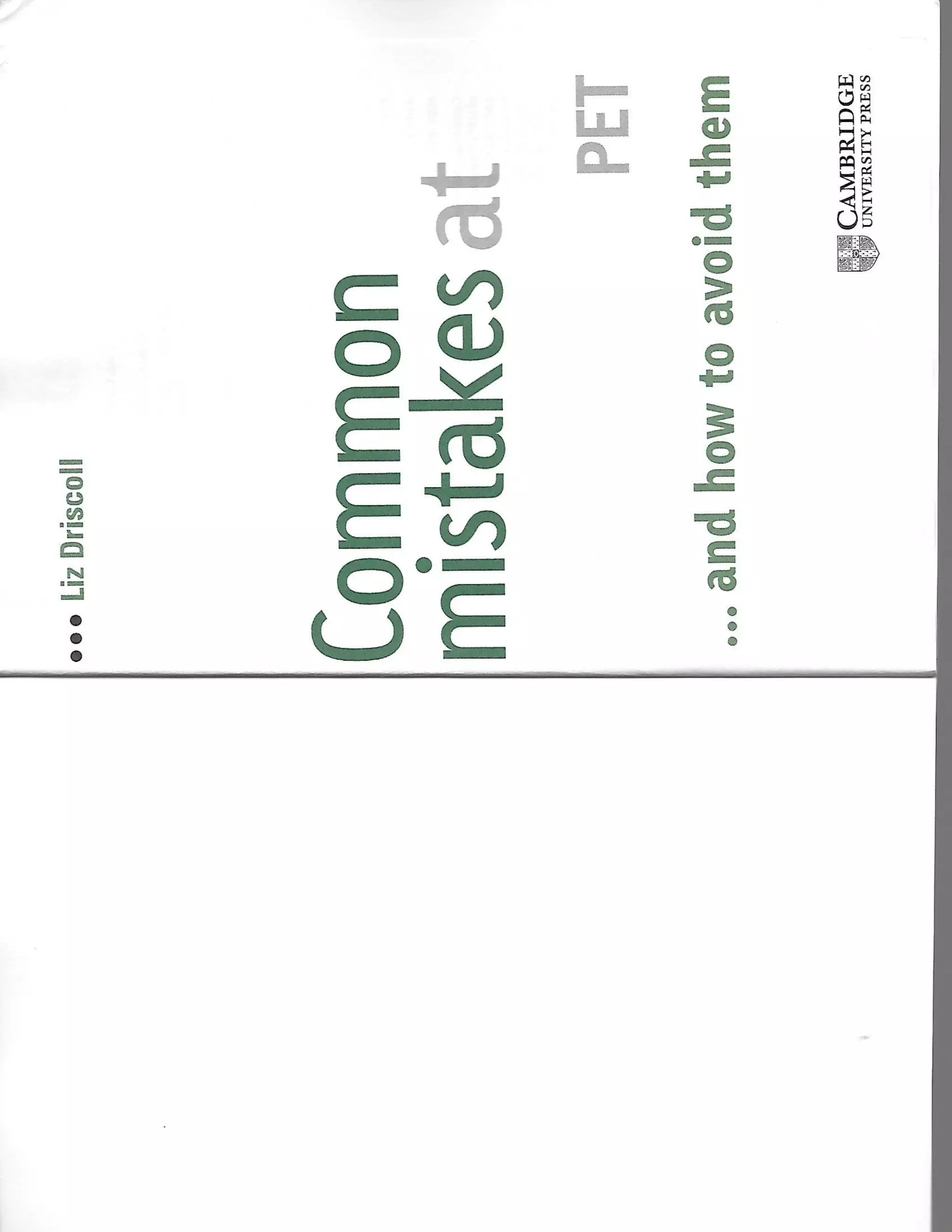 Common mistakes at PET 1 2016 | PDF