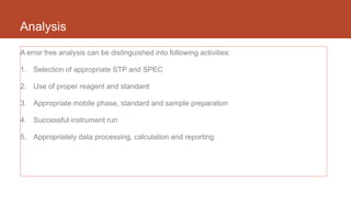 Common mistakes in analysis | PPTX