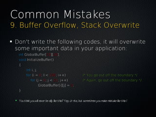 Common mistakes in C programming | PDF | Programming Languages | Computing