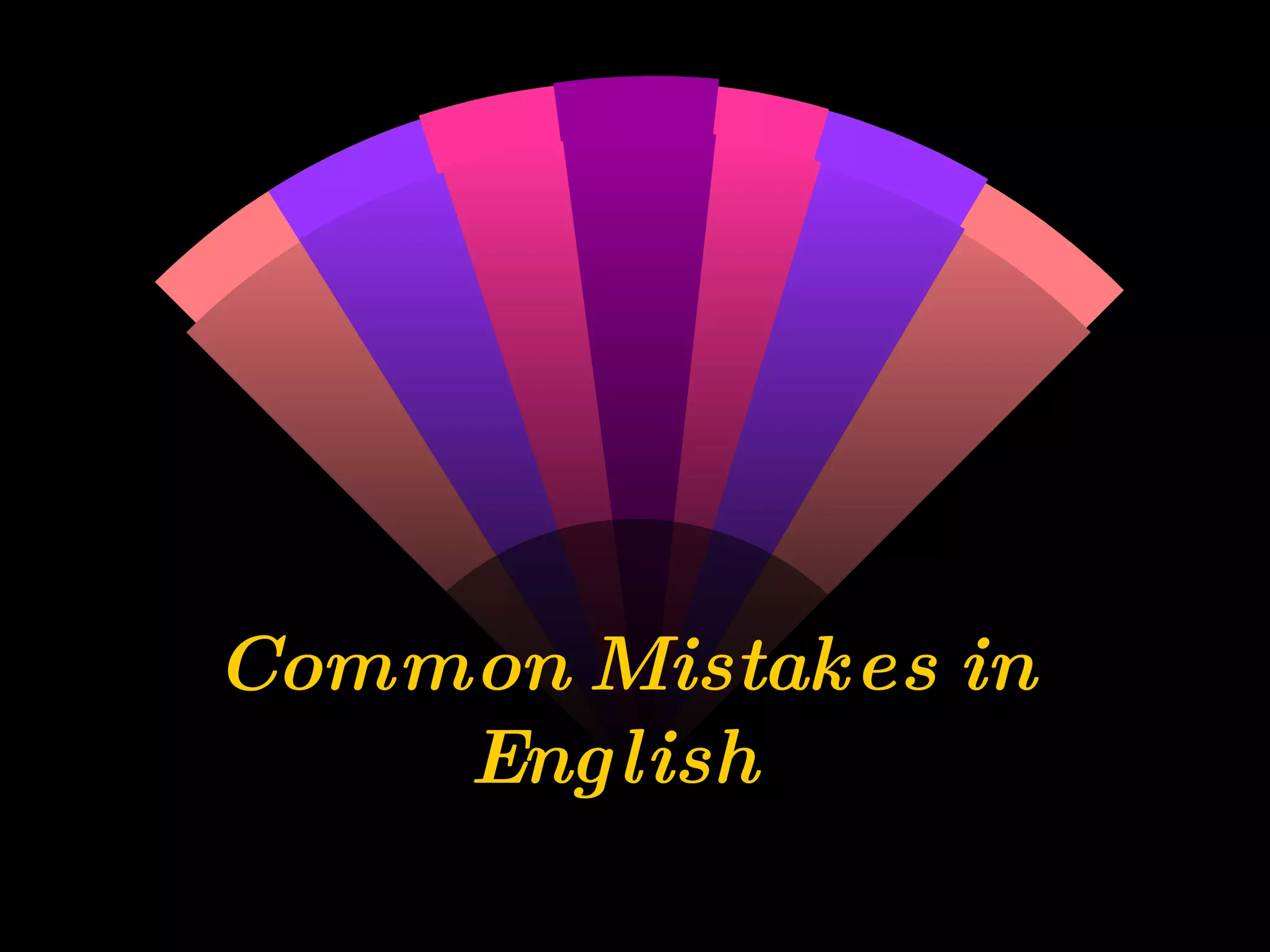 Common mistakes in english | PPT
