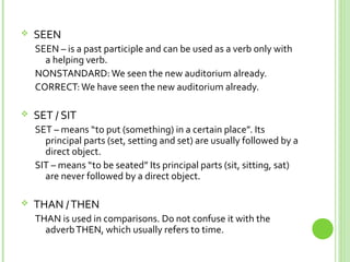 Common mistakes in english | PPT