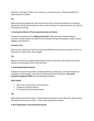 Common Mistakes to Avoid During Composite Manufacturing Training.pdf