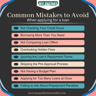 Smart Borrowing: Avoid These Loan Application Mistakes | PDF