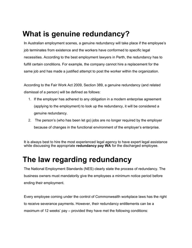 Common Mistakes to Avoid When Calculating Redundancy Payments in WA | PDF Common Mistakes to Avoid When Calculating Redundancy Payments in WA | PDF