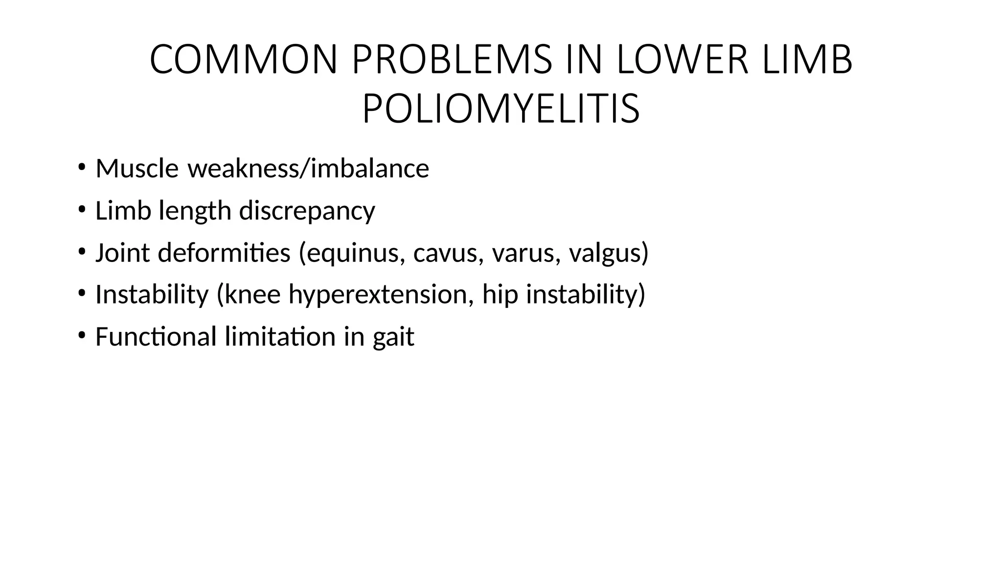 Common modalities and common surgeries done to LL.pptx