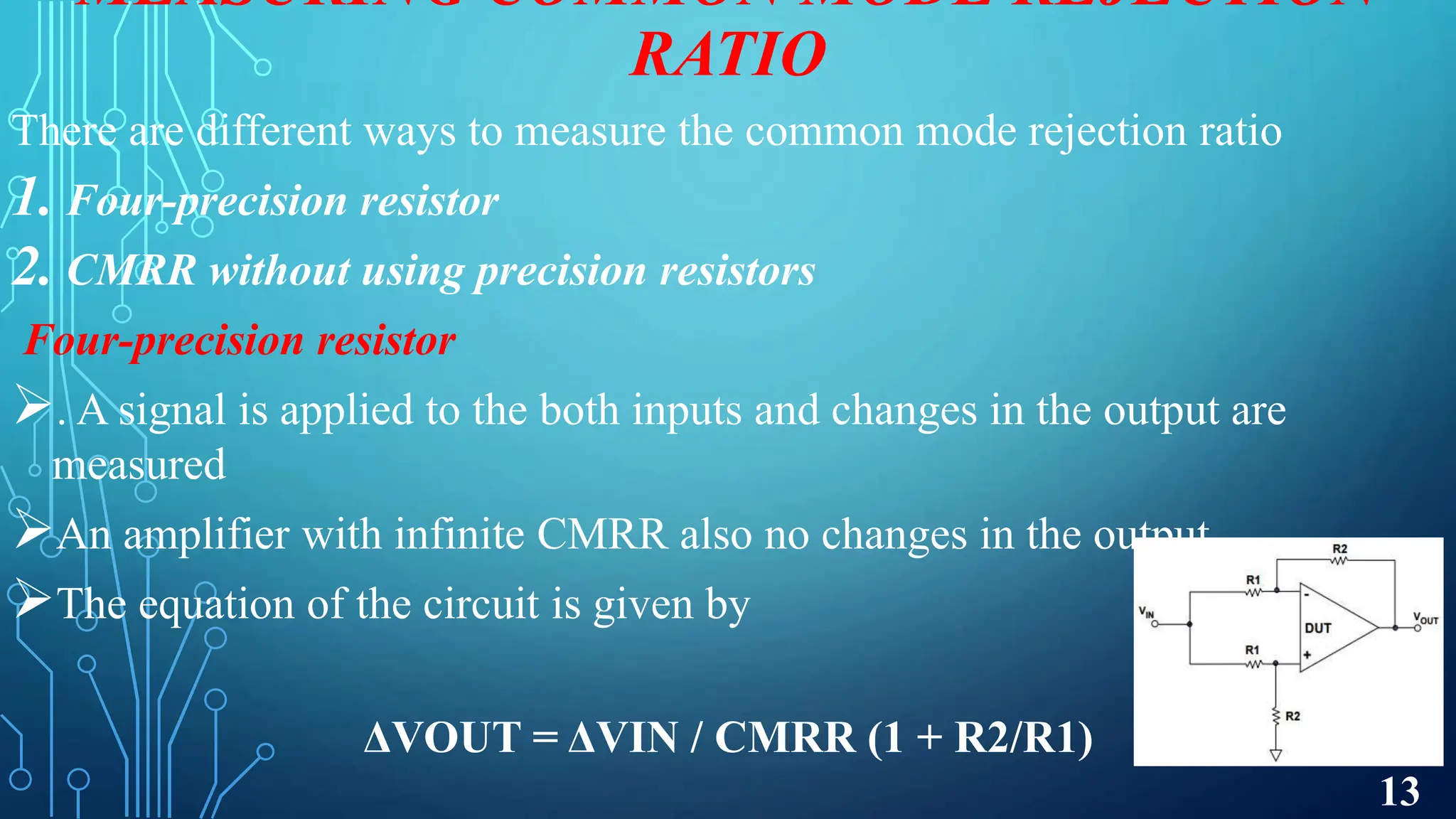 Common Mode Rejection In Real Time Systempptx