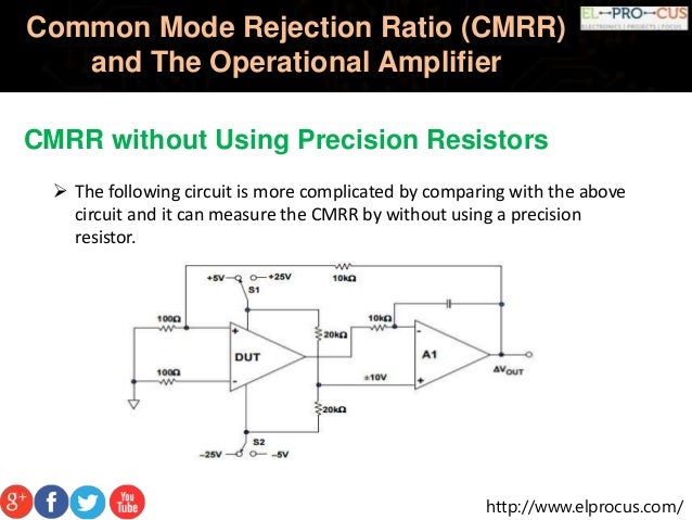 Common Mode Rejection Ratio Cmrr And The Operational Amplifier