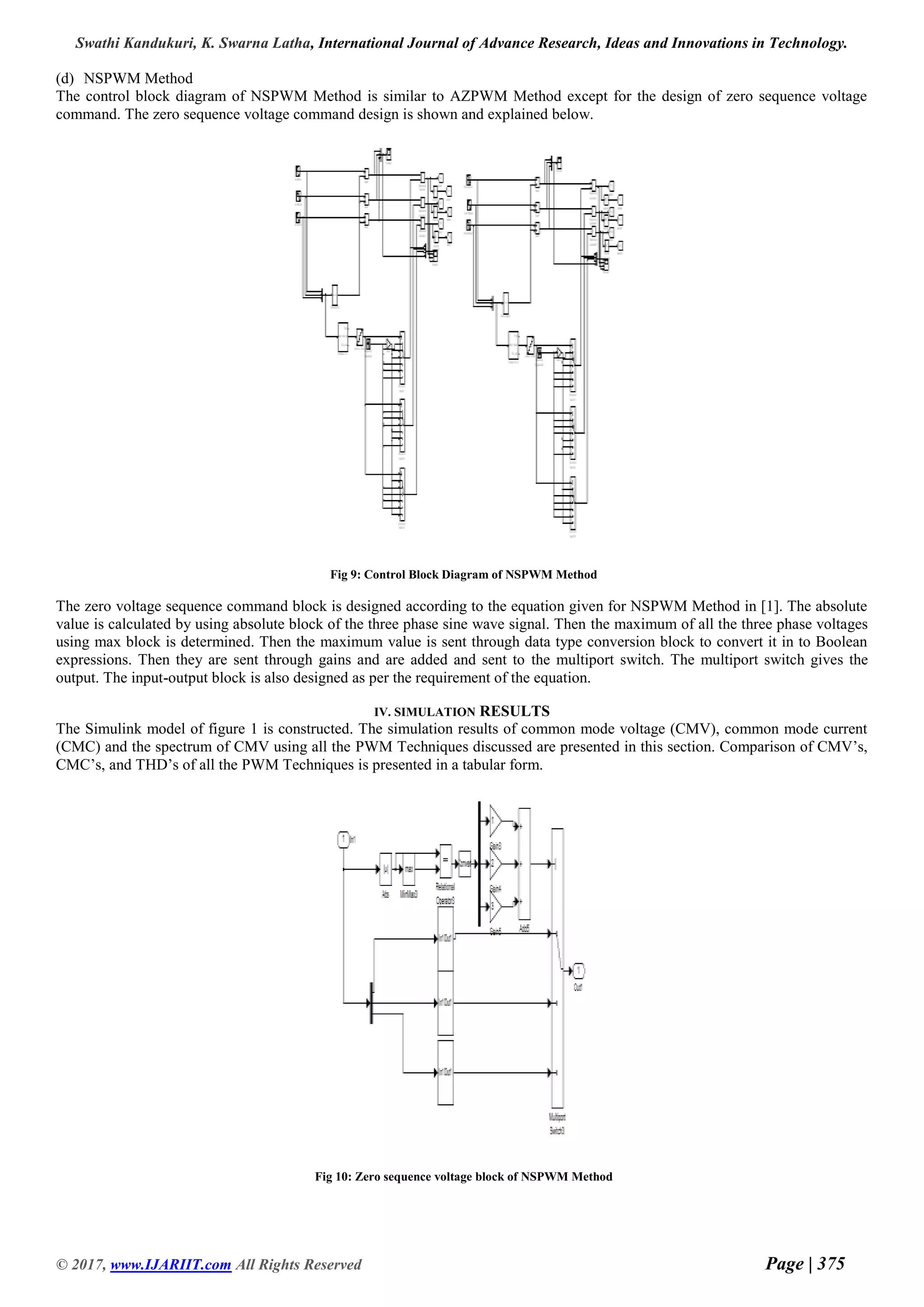 Common mode voltage reduction for three phase grid connected converters using multi level pulse ...