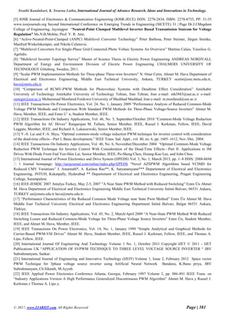 Common mode voltage reduction for three phase grid connected converters using multi level pulse ...