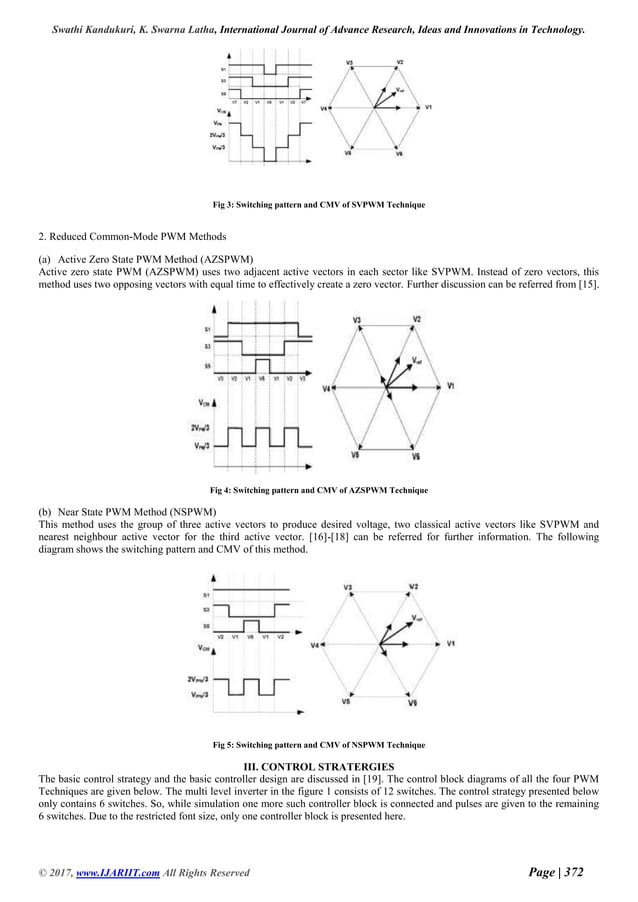 Common Mode Voltage Reduction For Three Phase Grid Connected Converters