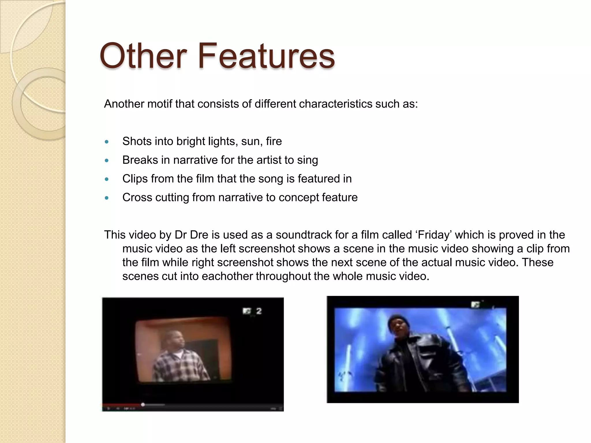 Common motifs of a music video | PPT