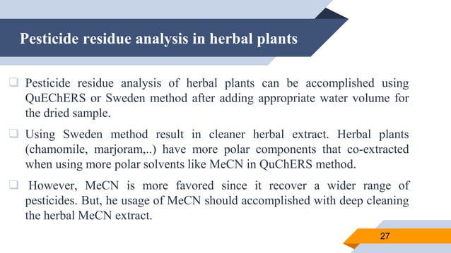 Common multi pesticide residue extraction methods.Renamed_0001.pdf | Agriculture | Industries