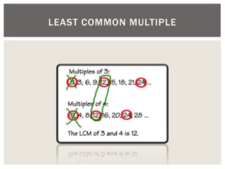 Common Multiples and Common Factors | PPTX