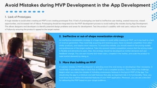 Common MVP Development Mistakes to Avoid in App Development | PPT