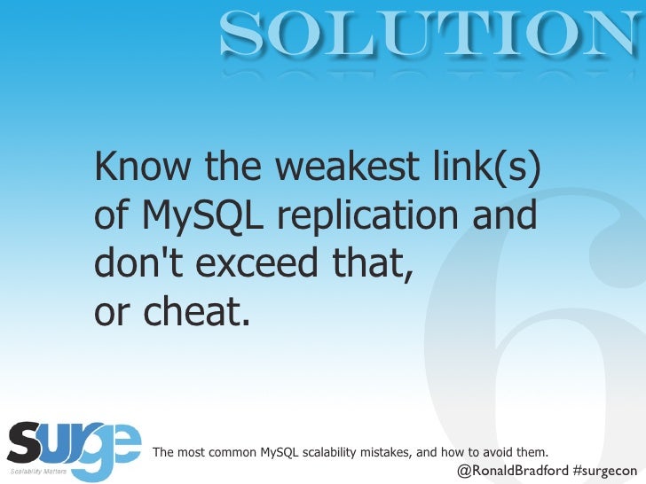 Common MySQL Scalability Mistakes and how to avoid them. Common MySQL Scalability Mistakes and how to avoid them.