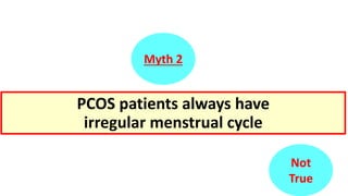 COMMON MYTHS & MISCONCEPTIONS IN for PCOD आम PUBLIC के लिए : Dr Sharda ...