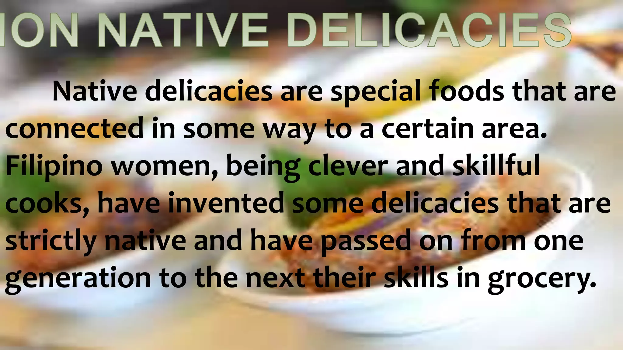 Common native delicacies | PPTX