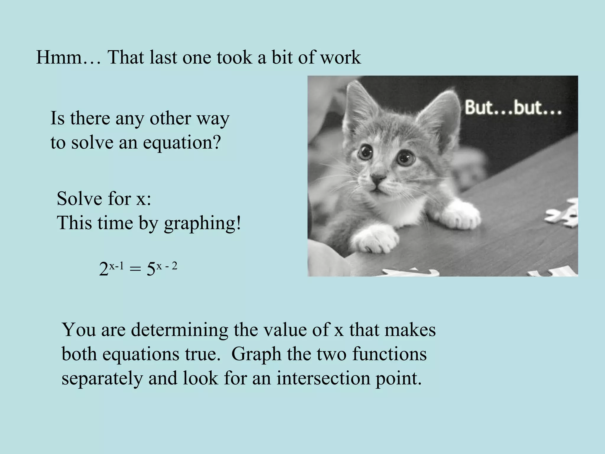 Common Natural Logarithms Ppt